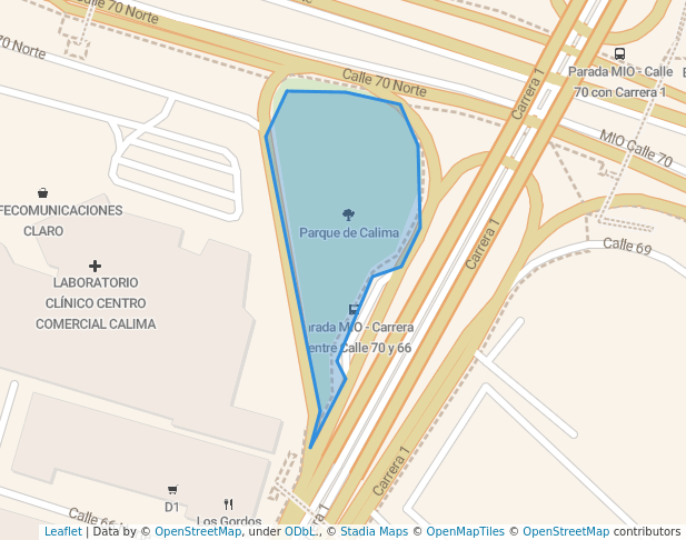 Park of Calima in Cali | Map and Routes