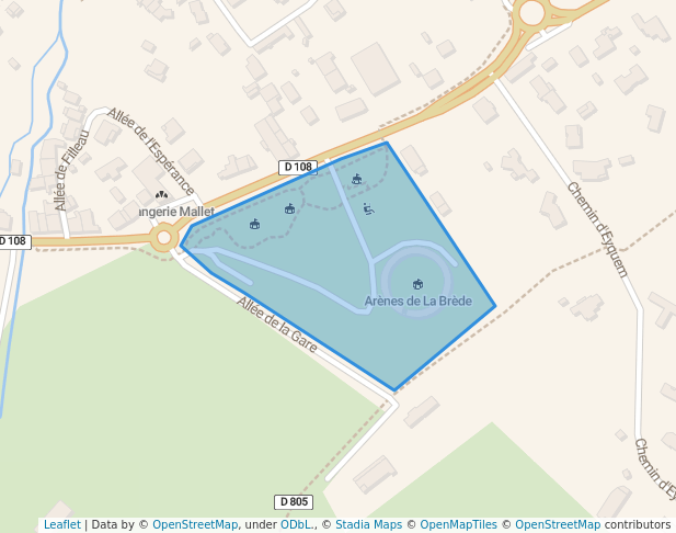 Parc de l'Espérance in La Brède | Map and Routes