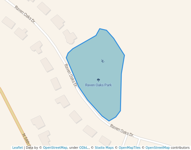 Raven Oaks Park in Omaha | Map and Routes