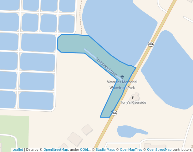 Veterans Memorial Waterfront Park in Spooner | Map and Routes