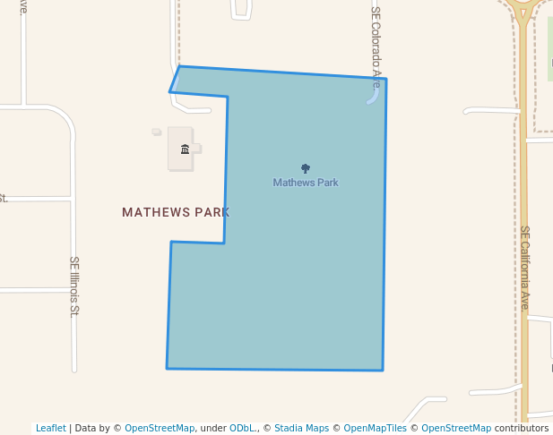 Mathews Park in Topeka | Map and Routes