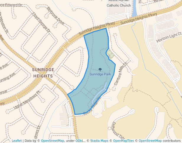Sunridge Park in Henderson | Map and Routes