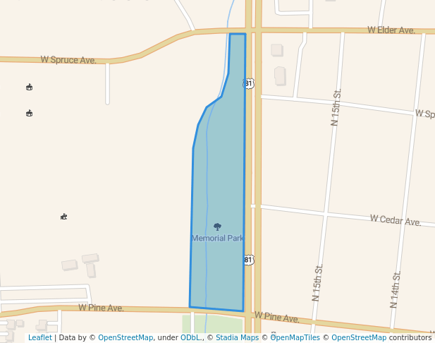 Memorial Park in Duncan | Map and Routes