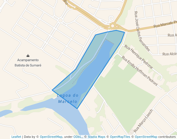 parque repressa marcelo pedroni in Sumaré | Map and Routes