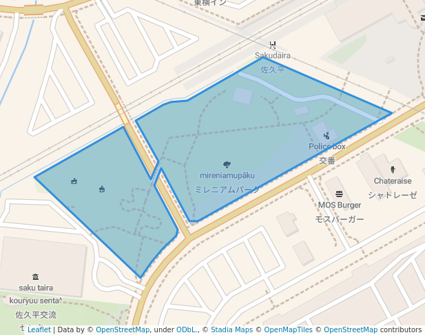 ミレニアムパーク in Saku | Map and Routes