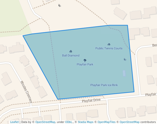 Playfair Park in Ottawa | Map and Routes