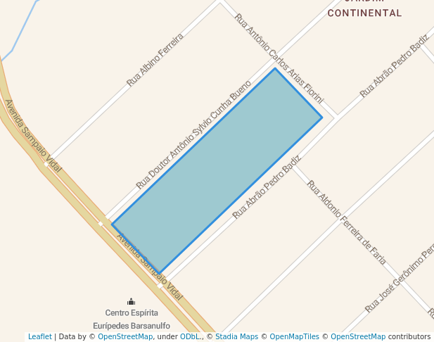 Parque Jardim Continental in Marília | Map and Routes
