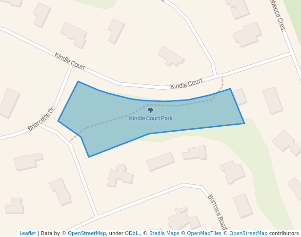 Kindle Court Park in Ottawa | Map and Routes