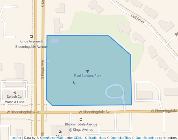 Paul Sanders Park in Brandon | Map and Routes