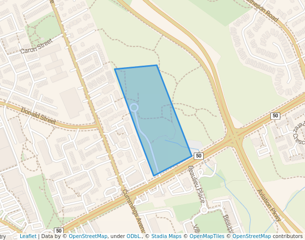 Ken Steele Park in Ottawa | Map and Routes