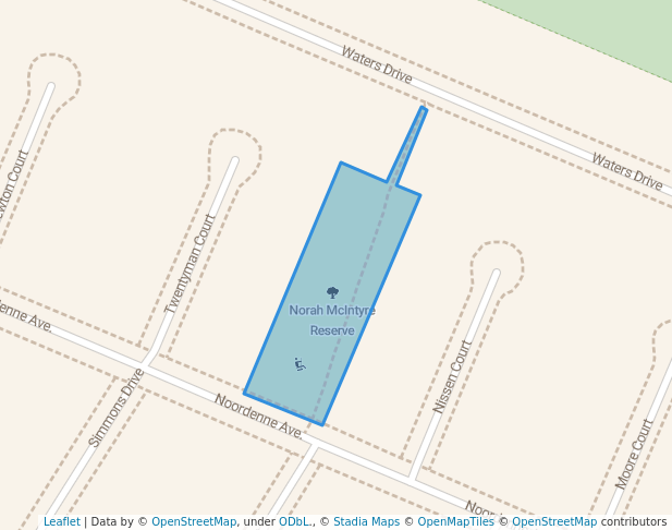Norah McIntyre Reserve in Seaholme | Map and Routes