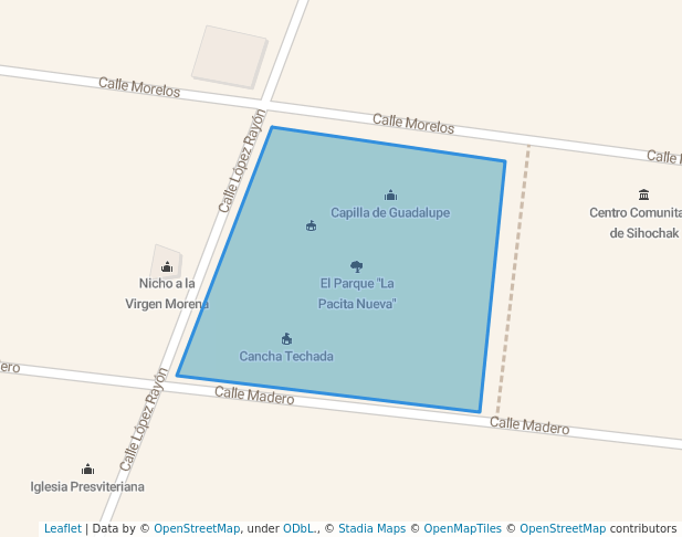 El Parque "La Pacita Nueva" in Sihochac | Map and Routes