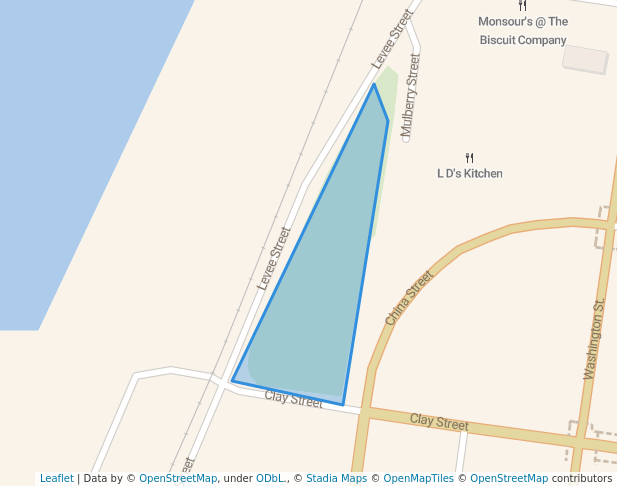 Catfish Row Art Park in Vicksburg | Map and Routes