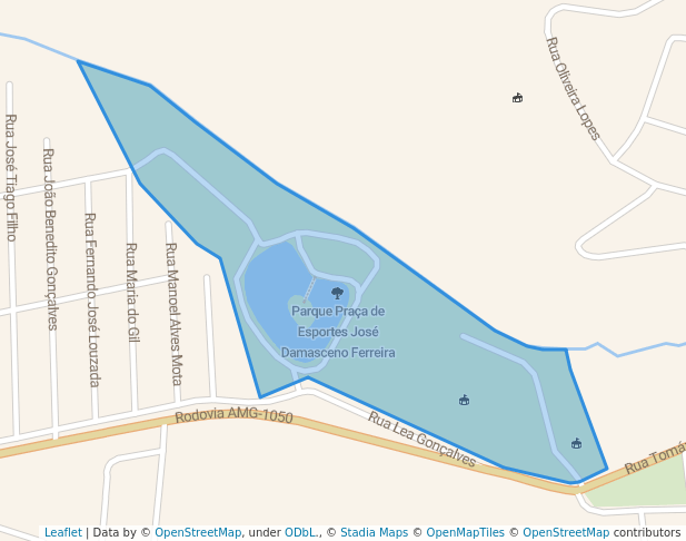 Parque Praça de Esportes José Damasceno Ferreira in Heliodora | Map and ...
