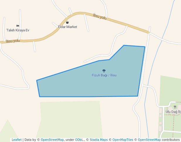 Fizuli Bağı / İlisu in Ilisu | Map and Routes