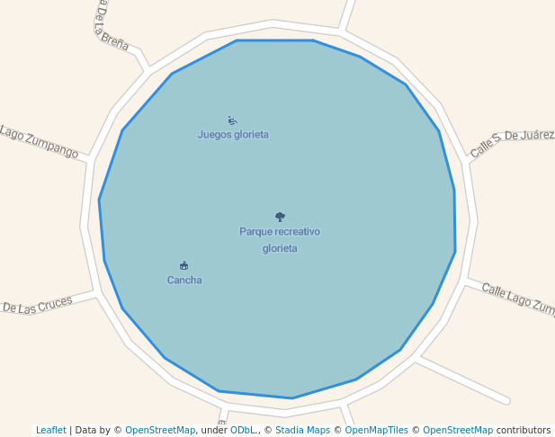 Parque recreativo glorieta in Tepexpan | Map and Routes