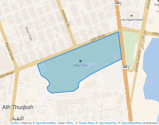 Iskan Park in Al Khobar | Map and Routes