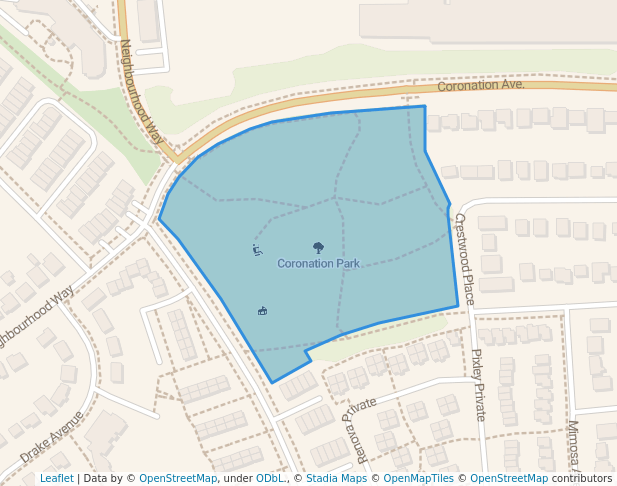 Coronation Park in Ottawa | Map and Routes