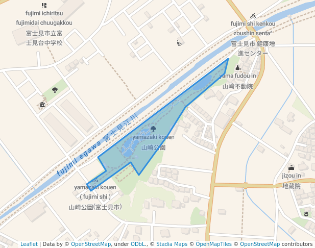 山崎公園 in Fujimi | Map and Routes