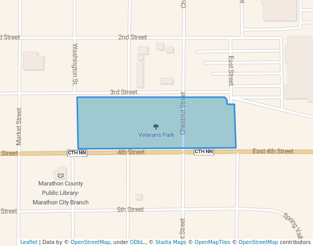 Veterans Park in Marathon City | Map and Routes