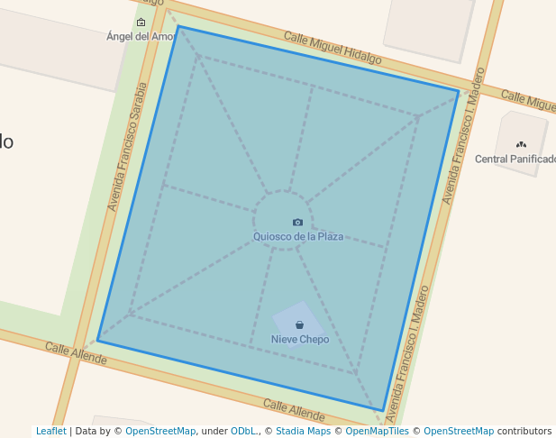 Plaza de Armas Lerdo in Ciudad Lerdo | Map and Routes