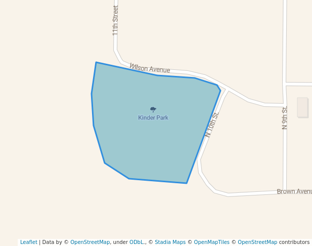 Kinder Park in Comanche | Map and Routes