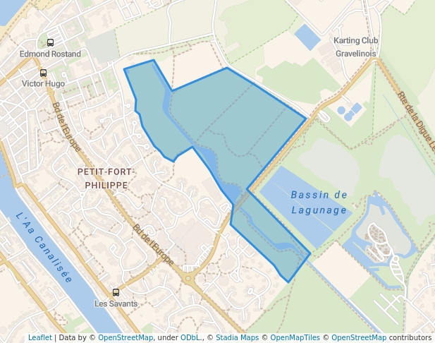 Parc du Polder in Gravelines | Map and Routes