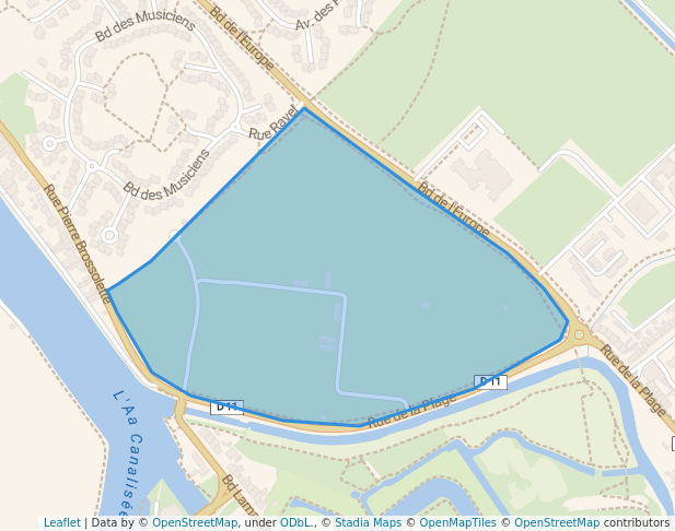 Parc du Moulin in Gravelines | Map and Routes