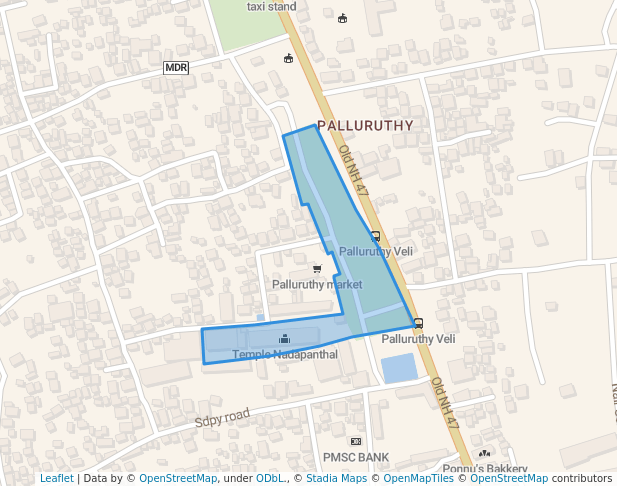 Palluruthy veli ground in Kochi | Map and Routes