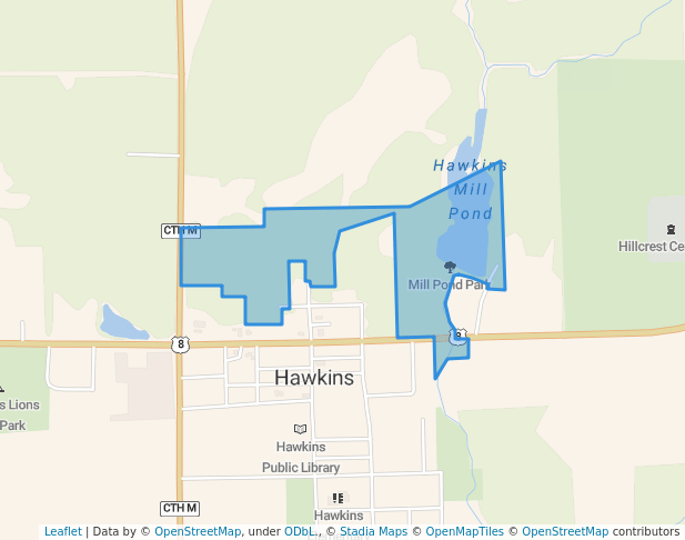 Mill Pond Park in Hawkins | Map and Routes