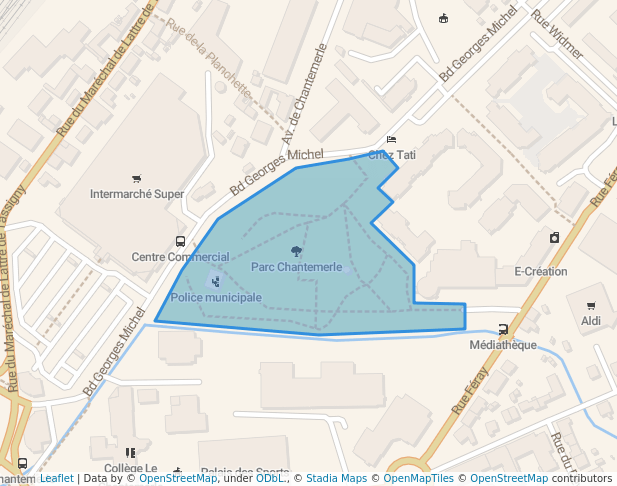 Parc Chantemerle in Corbeil-Essonnes | Map and Routes