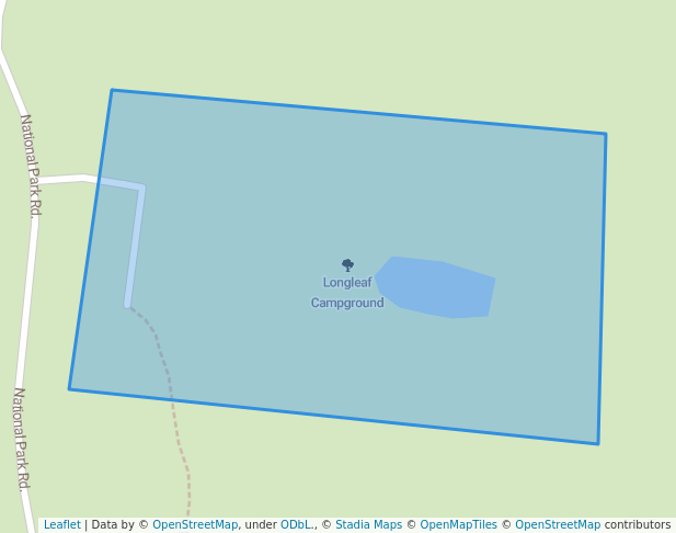 Longleaf Campground in Hopkins | Map and Routes