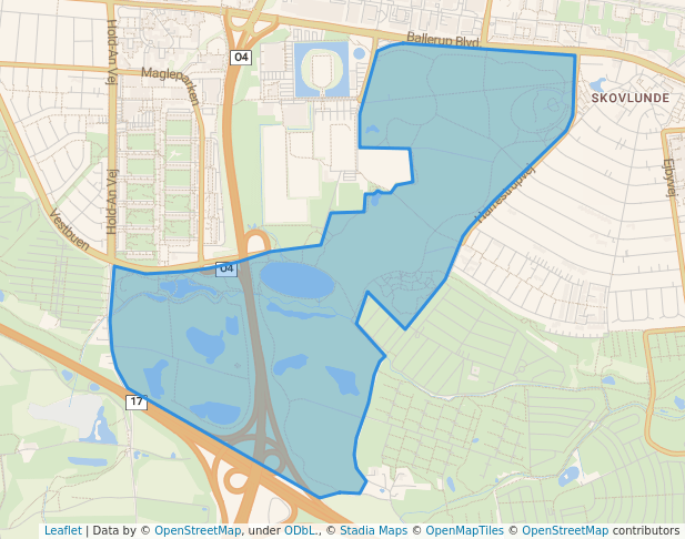 Harrestrup Ådal in Ballerup | Map and Routes