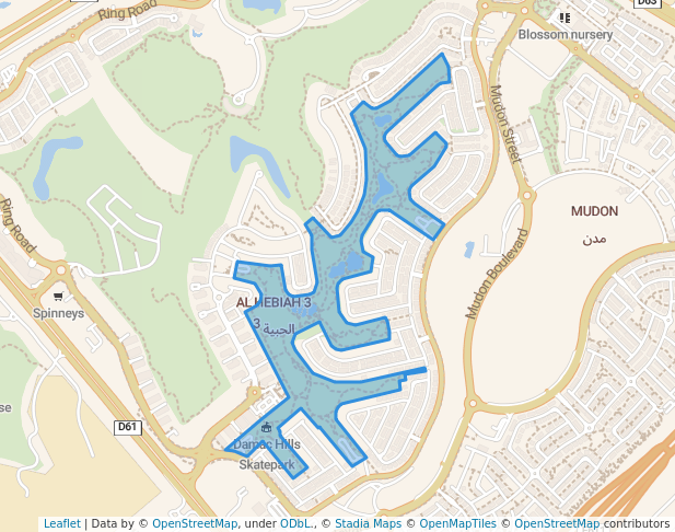 Damac Hills Park in Rockwood | Map and Routes