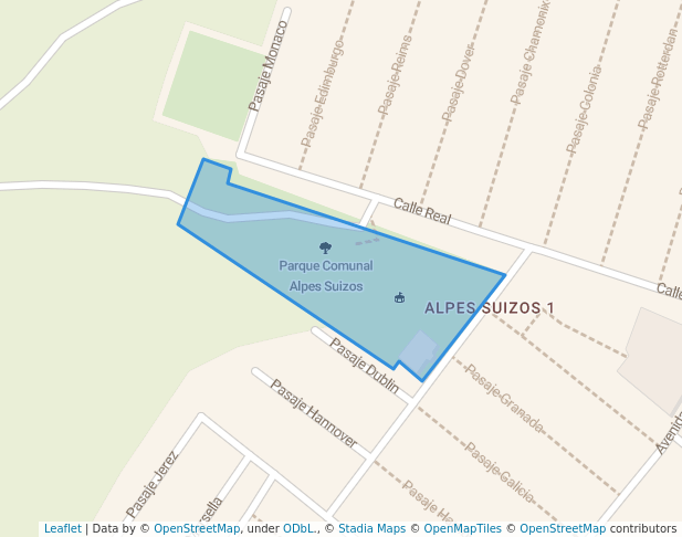 Parque Comunal Alpes Suizos in Santa Tecla | Map and Routes