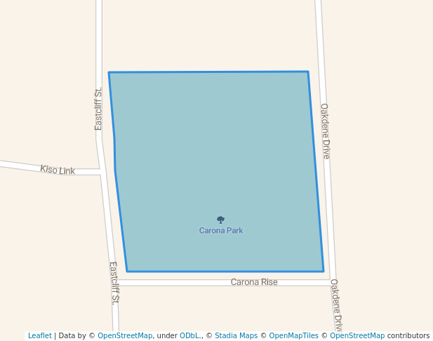 Carona Park in Madeley | Map and Routes