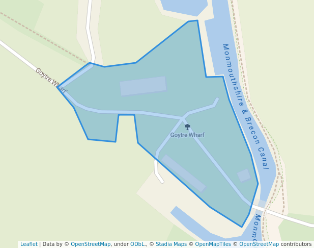 Goytre Wharf in Llanover | Map and Routes