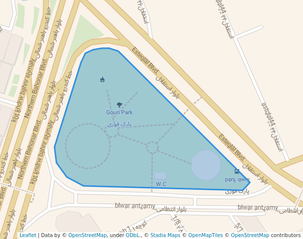 Gouri Park in Shiraz | Map and Routes