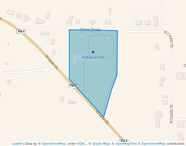 Kickapoo Park in Lipan | Map and Routes