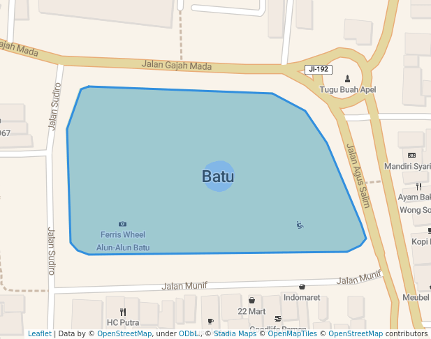 Alun-Alun Batu in Batu | Map and Routes