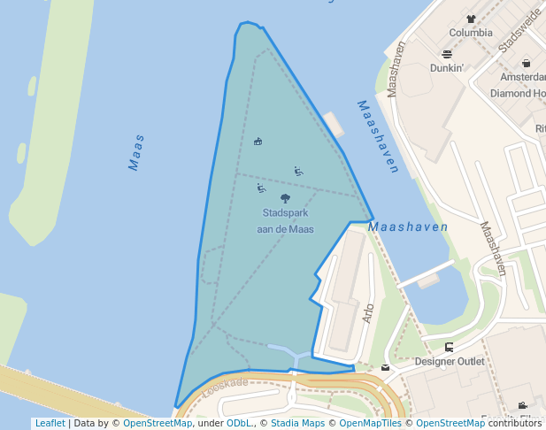 Stadspark aan de Maas in Roermond | Map and Routes