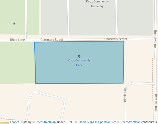 Knox Community Park in Knox | Map and Routes