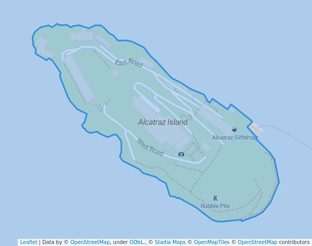 Alcatraz Island in San Francisco | Map and Routes