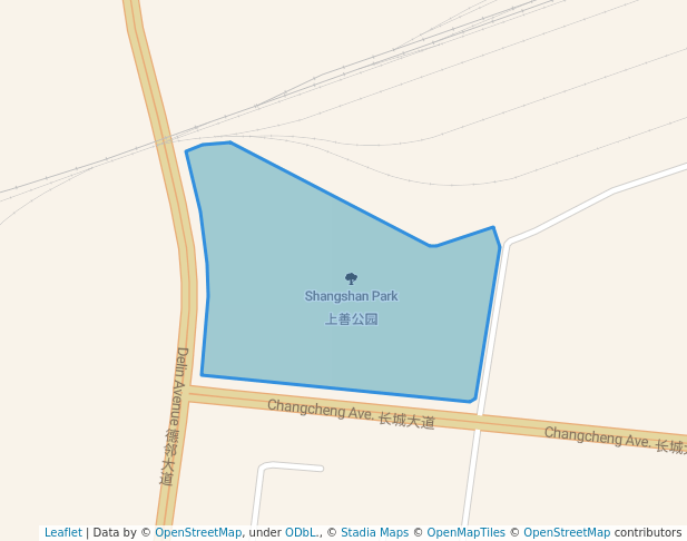 Shangshan Park in Xin Xiang Shi | Map and Routes