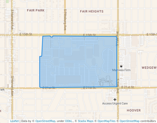 Expo Square in Tulsa | Map and Routes