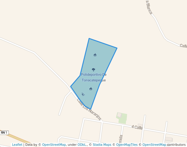 Polideportivo De Tonacatepeque in Tonacatepeque | Map and Routes