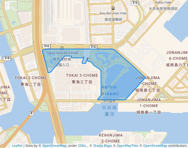 Tokyo Wild Bird Park in Ota City | Map and Routes