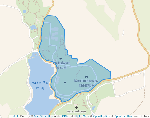 中池公園 in Seki | Map and Routes