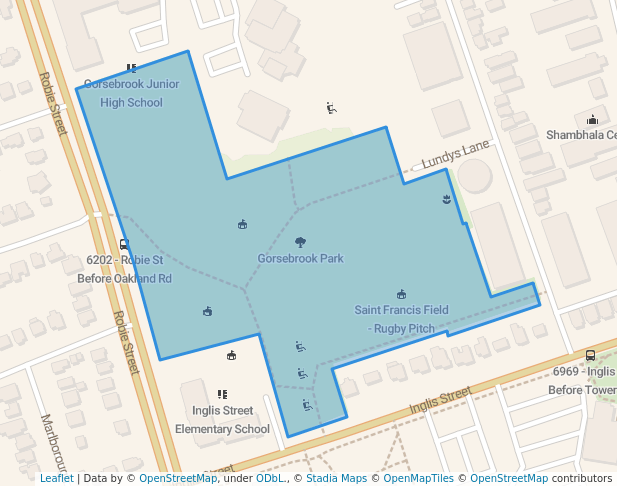 Gorsebrook Park in Halifax | Map and Routes