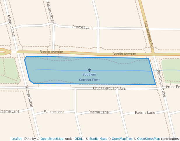 Southern Corridor West in Bardia | Map and Routes